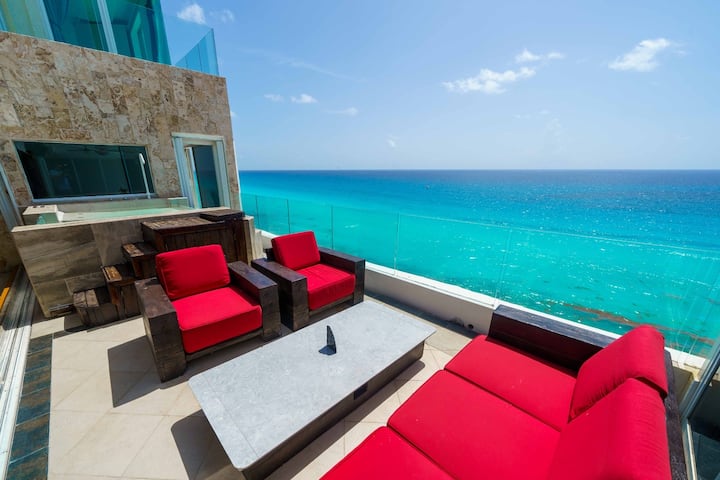 Penthouse Hermoso Con Vista Al Mar Alberca Privada - 칸쿤