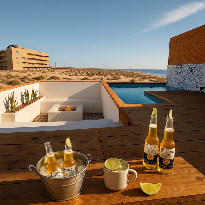 Beach Villa W/ Private Pool •Las Conchas • Firepit - Puerto Peñasco