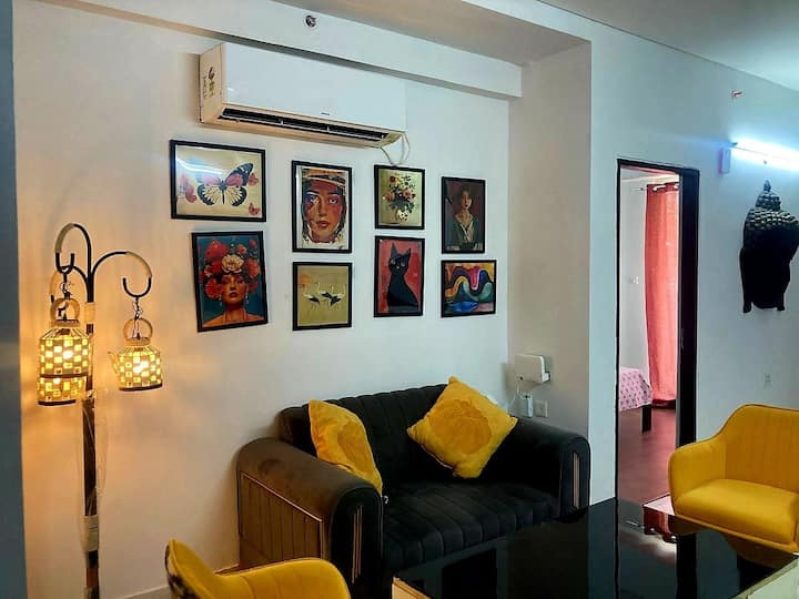 Chic 1bhk | Fully Furnish | Wifi | No Fee - Gurugram