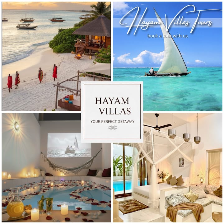 Hayam Villa Eco - Private Pool - Beach - Breakfast - Tanzania