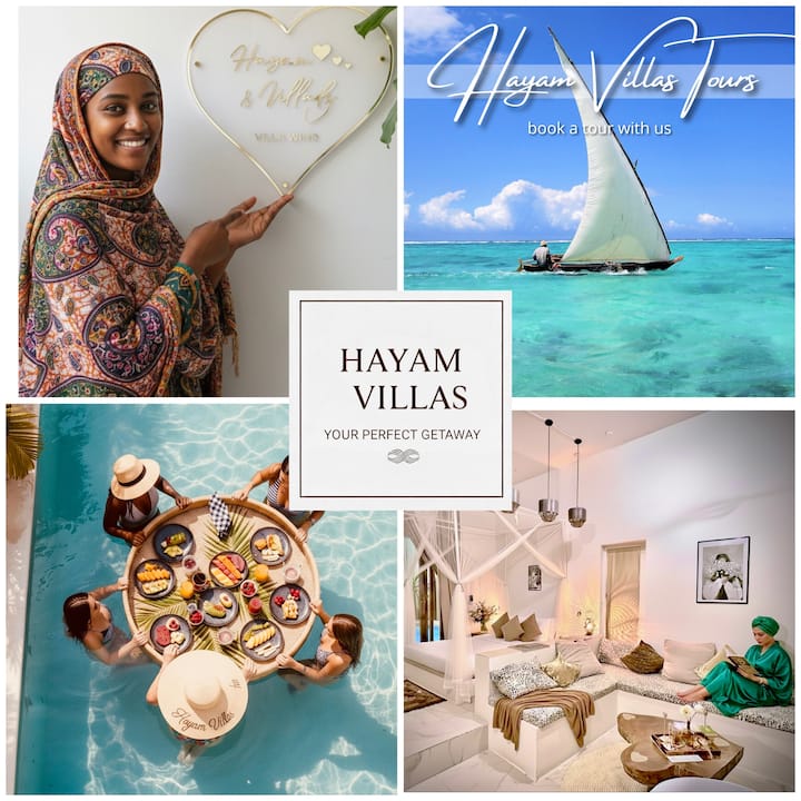 Hayam Villas Eco - Private Pool - 2 Min Beach - Tanzania