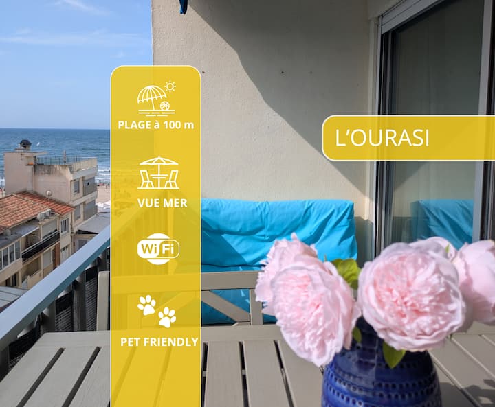 T3.50m2 *Terrasse Vue Mer * Plage à 2 Min *Wifi - Palavas-les-Flots