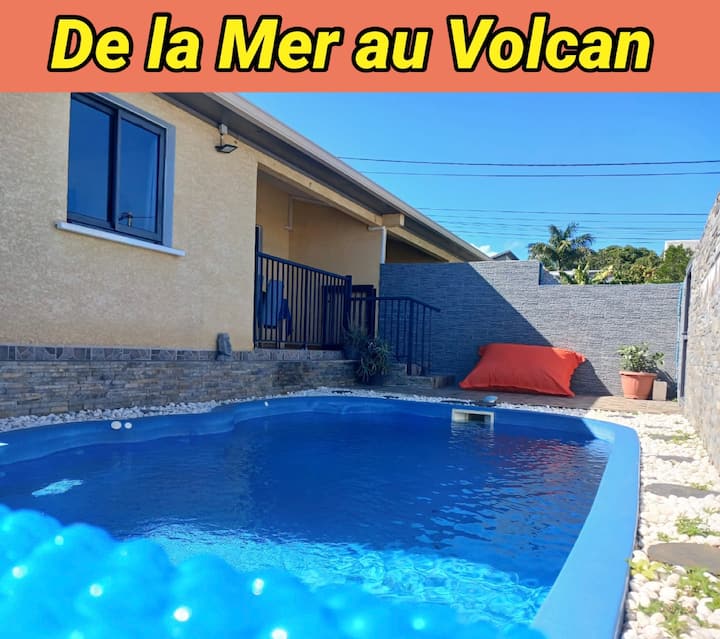 Villa De La Mer Au Volcan Piscine Privée Balnéo - Réunion
