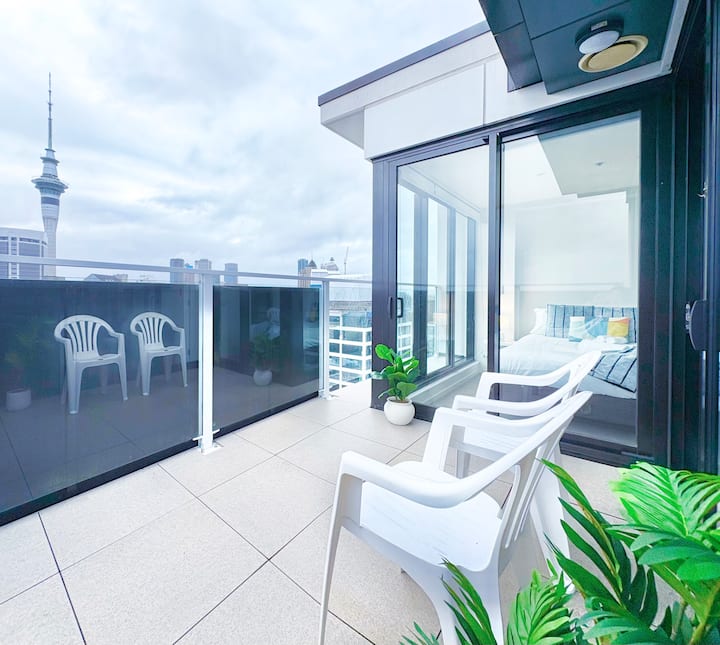 Sky Tower Views High-floor Apt W/ Pool Gym Access - Auckland