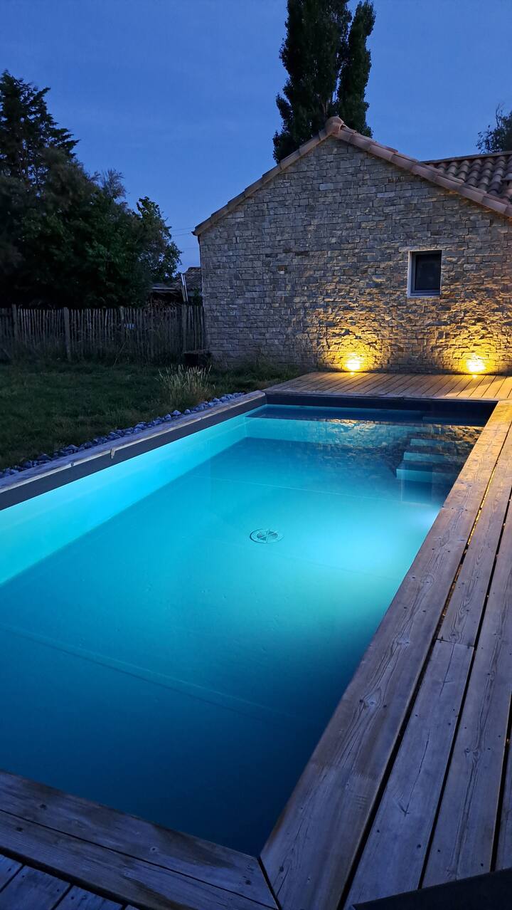 Chambre-nature-piscine - Saint-Jean-de-Monts