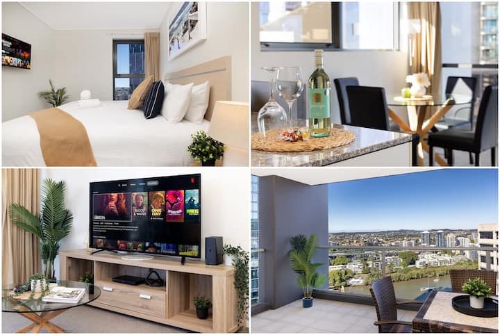 Modern River View Apartment In Brisbane Cbd - Brisbane