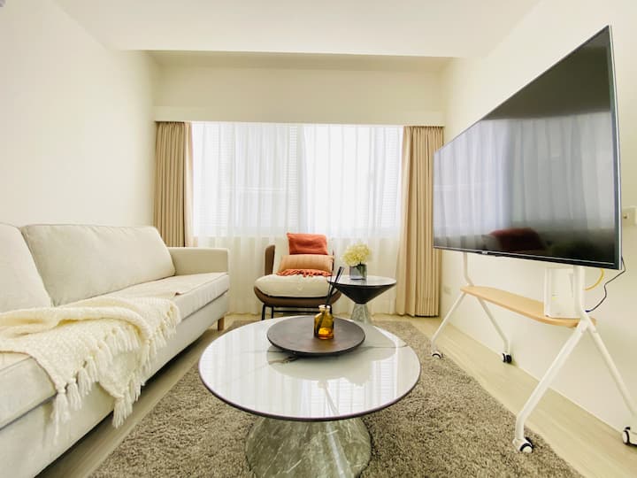 Bright New Apt|2 Mrt Lines • Fast Wi-fi • Elevator - Taipei