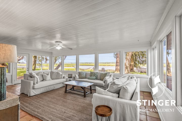 Five Bedroom Waterfront Home With Dock - Beaufort, SC