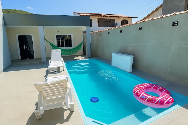 Linda Casa Com Piscina Perfeita P/famílias! Peró - Cabo Frio