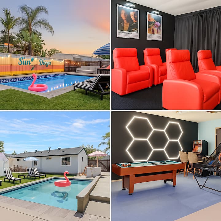 Sip&sea•central Sd•great Entertainment•movieroom - San Diego