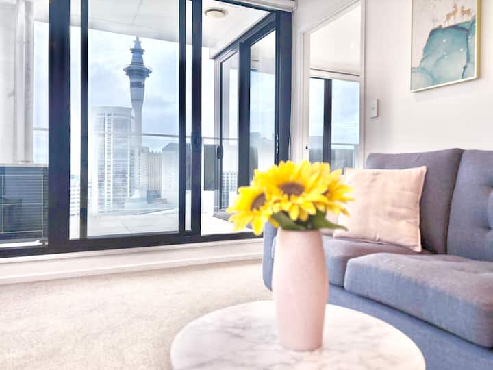 High-floor 2br Apt Near Sky Tower W/ Ac Pool & Gym - Auckland