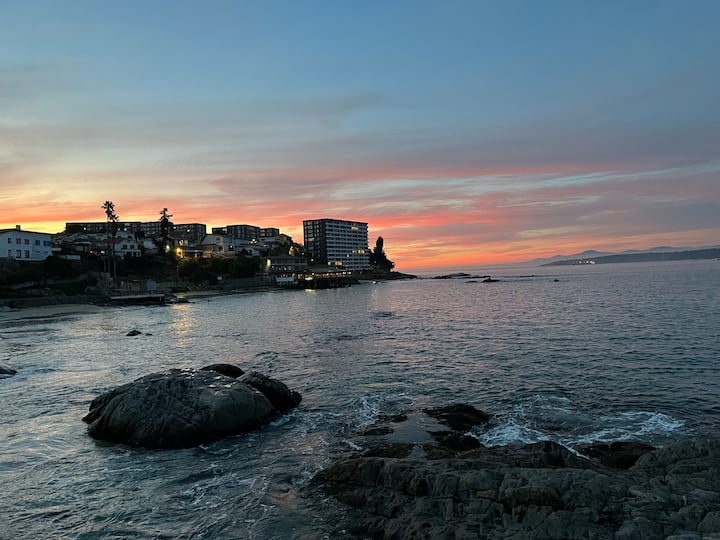 Vista Al Mar Frente Ruta Turística Playa Eldurazno - Quintero