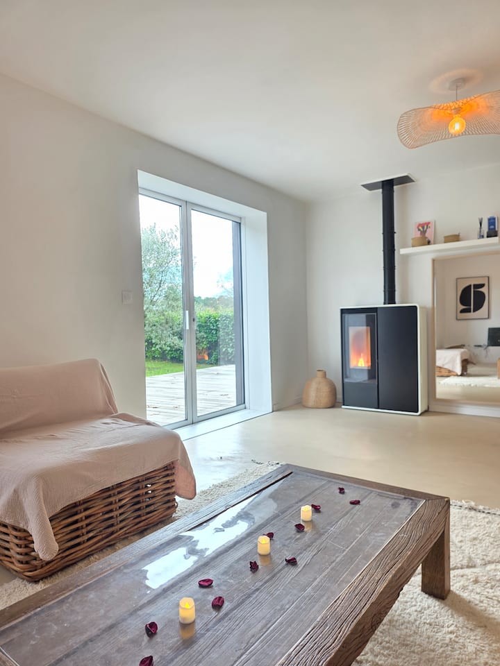 Maison Charme, Jacuzzi & Poêle à Bois, Proche Lac - Sanguinet