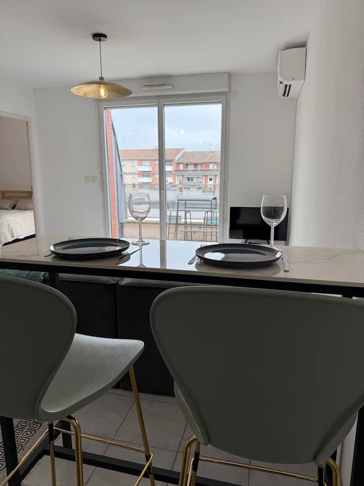 •Le St-michel• T2 / Terrasse Et Vue / Parking - Toulouse