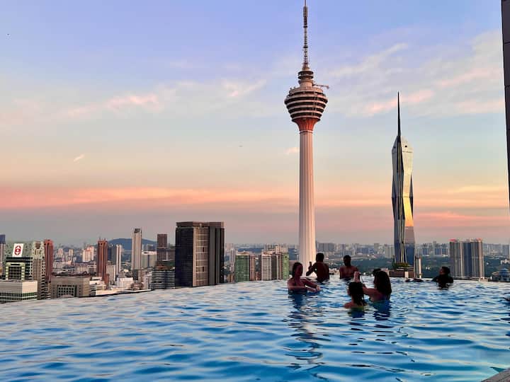 Infinity Skypool Kl Skyline View In Klcc 2 Bedroom - Malaysia