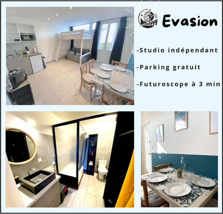 Studio à 2 Min Du Futuroscope - Chasseneuil-du-Poitou