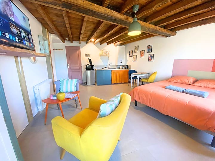 Studio Pop • 25m2 • Neuf Et Coloré• Wifi•netflix - Bellême