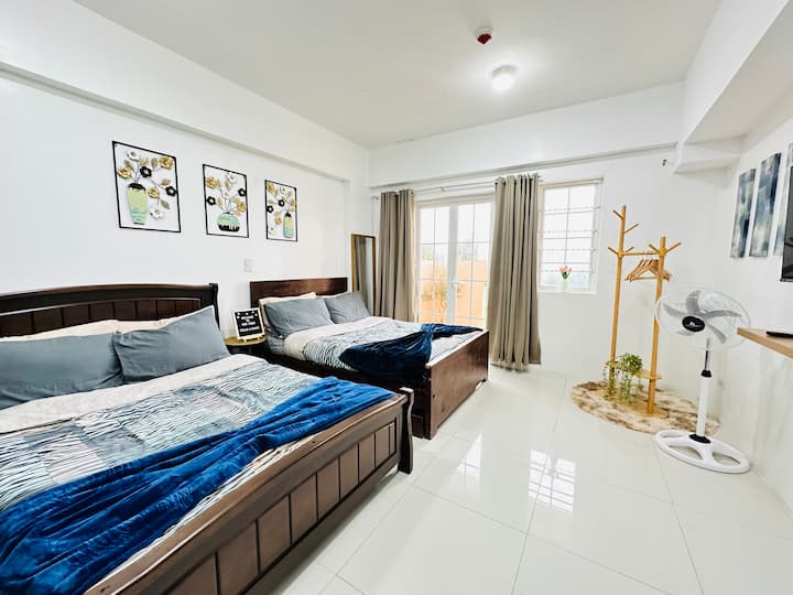Cozy 2-bed Studio 2-mins Walk To Mines View Park - Baguio