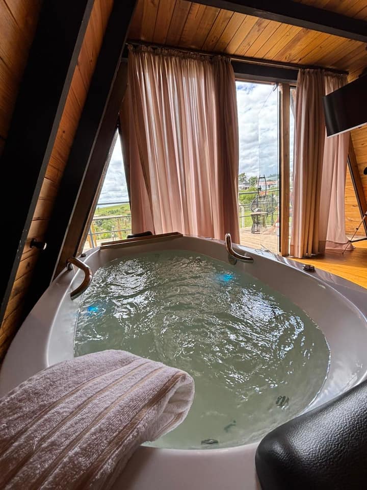 Cabana Privativa Com Jacuzzi, Piscina E Pôr Do Sol - Brazil