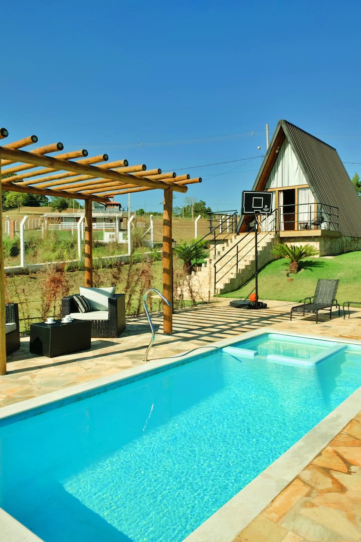 Cabana Privativa Com Jacuzzi, Piscina E Pôr Do Sol - Brazil