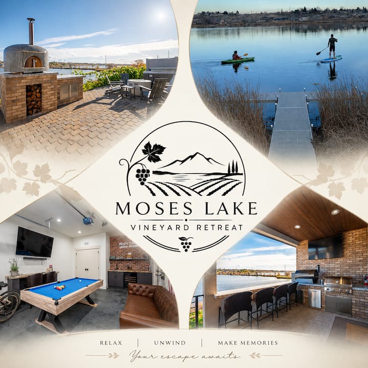 Moses Lake Vineyard Retreat-waterfront Escapism - Moses Lake, WA