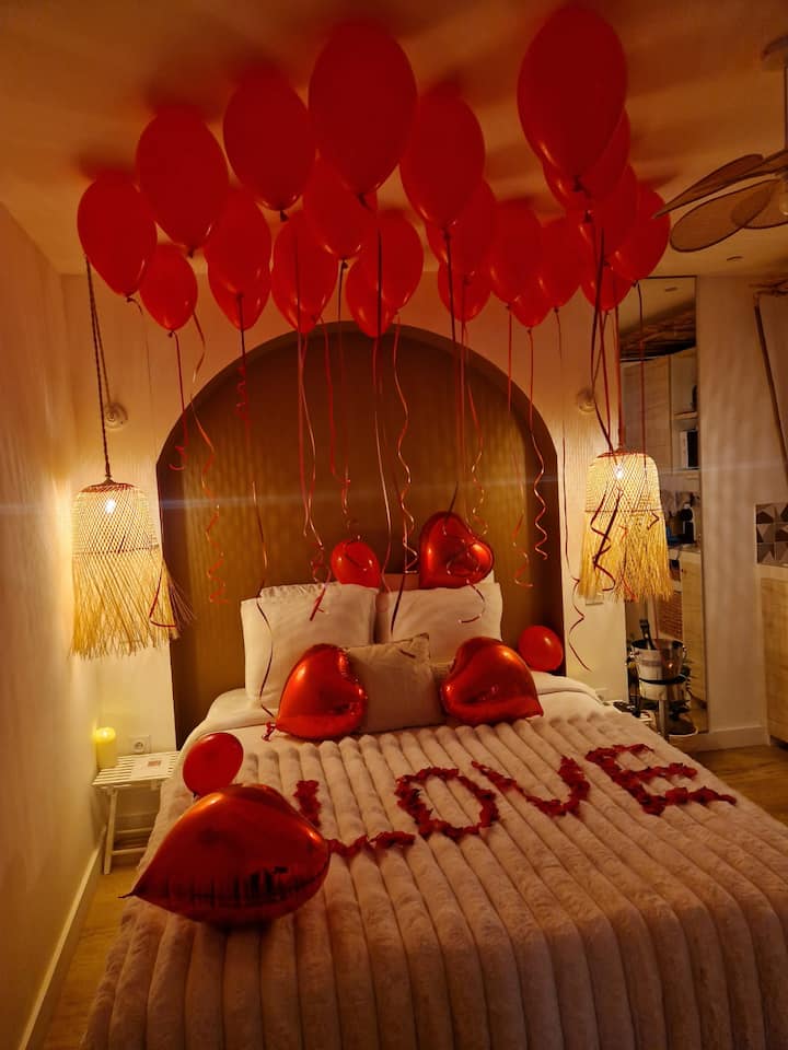 Duplex Suite Romantique Ibiza : Balneo & Terrasse - Sorgues