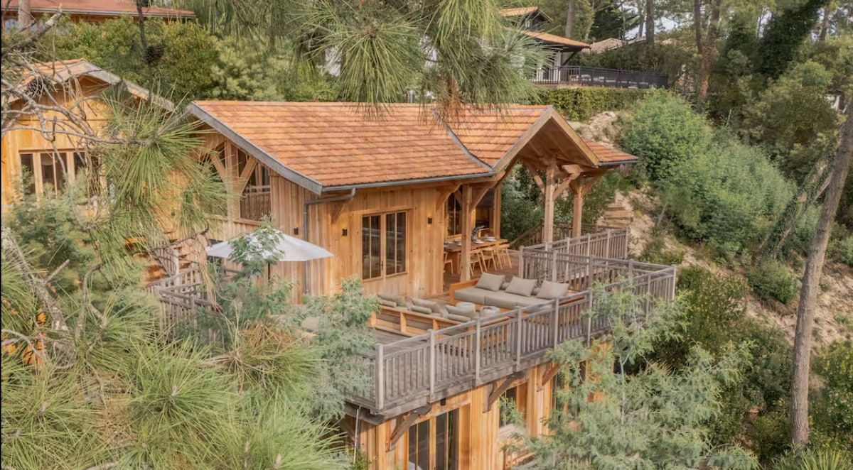 Superbe villa neuve en bois - Villas à louer à Lège-Cap-Ferret ...