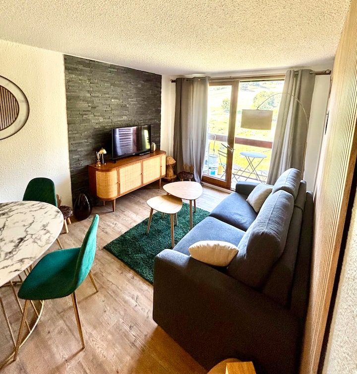 Appart28m2, 5 Pers,ski Aux Pieds, Balcon Vue Piste - Le Corbier