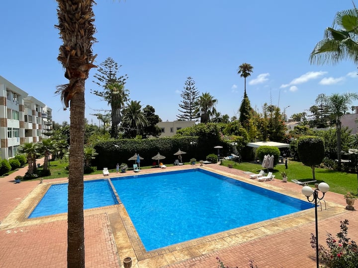 Between Beach, Pool And City Center. - Mohammedia