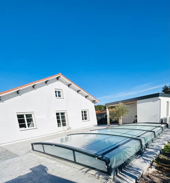 Maison Landaise Avec Piscine Chauffée Et Couverte - Mimizan