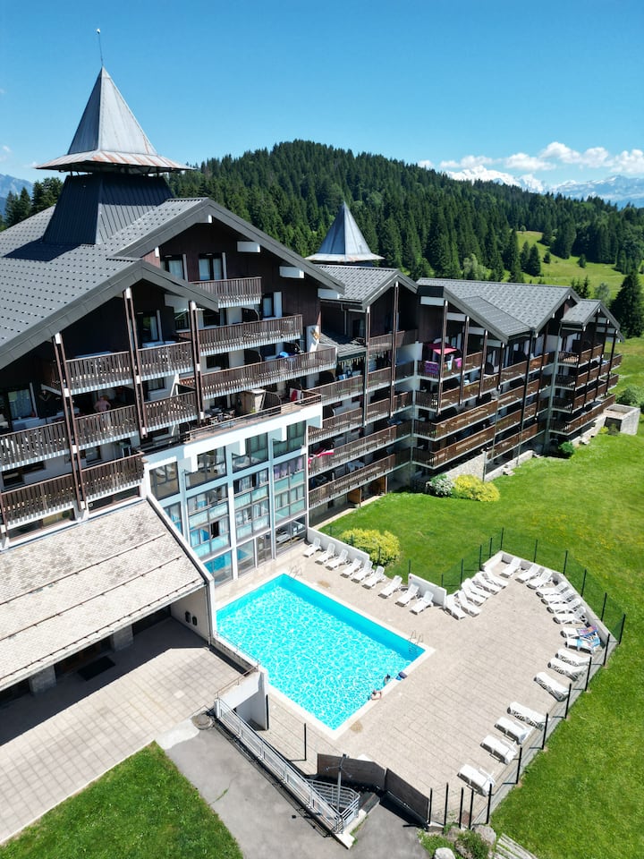 Studio Vue Mont-blanc Et Piscine Privée - Les Gets