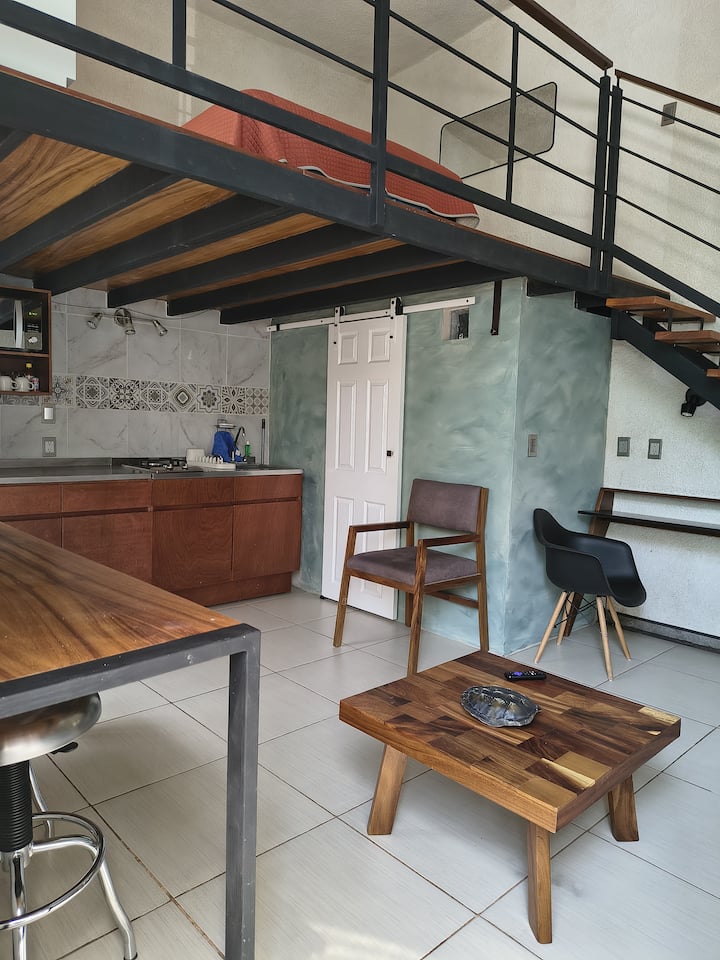 1 Cómodo Loft Para Dos Con Estilo - Guadalajara