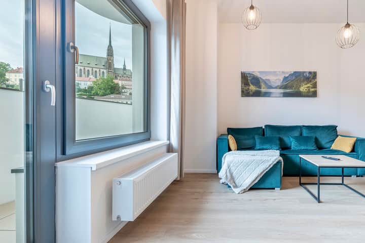 Petrov Panorama Apartment S Parkovaním - Brno
