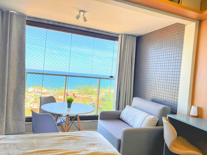 Studio Vista Mar, Rooftop E Academia- Rio Vermelho - Brésil