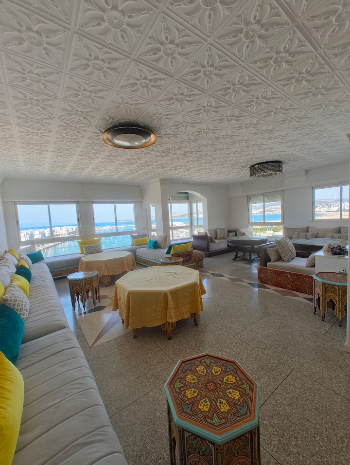 Vue 360° - Marina & Plage - 5' De La Gare - Tánger