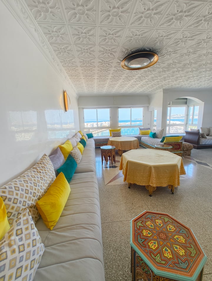 Vue 360° - Marina & Plage - 5' De La Gare - Tanger