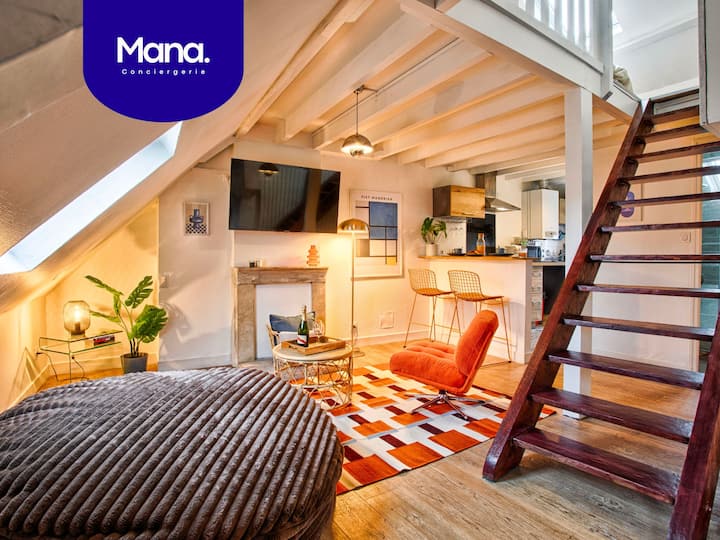 La Cime | Duplex Hypercentre, Wi-fi & Restaurant - Caen