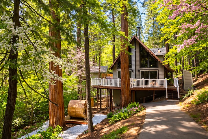 A-frame • Sauna • Hot Tub • Fire Pit | Ledome - Arnold, CA