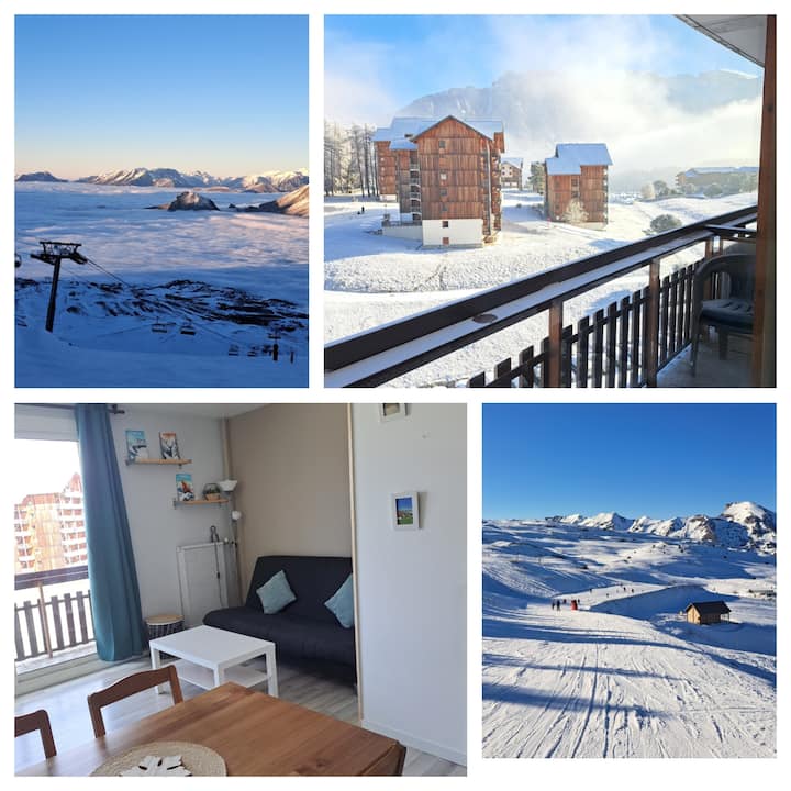 Studio 6 Couchages Aux Pieds Des Pistes - Le Dévoluy