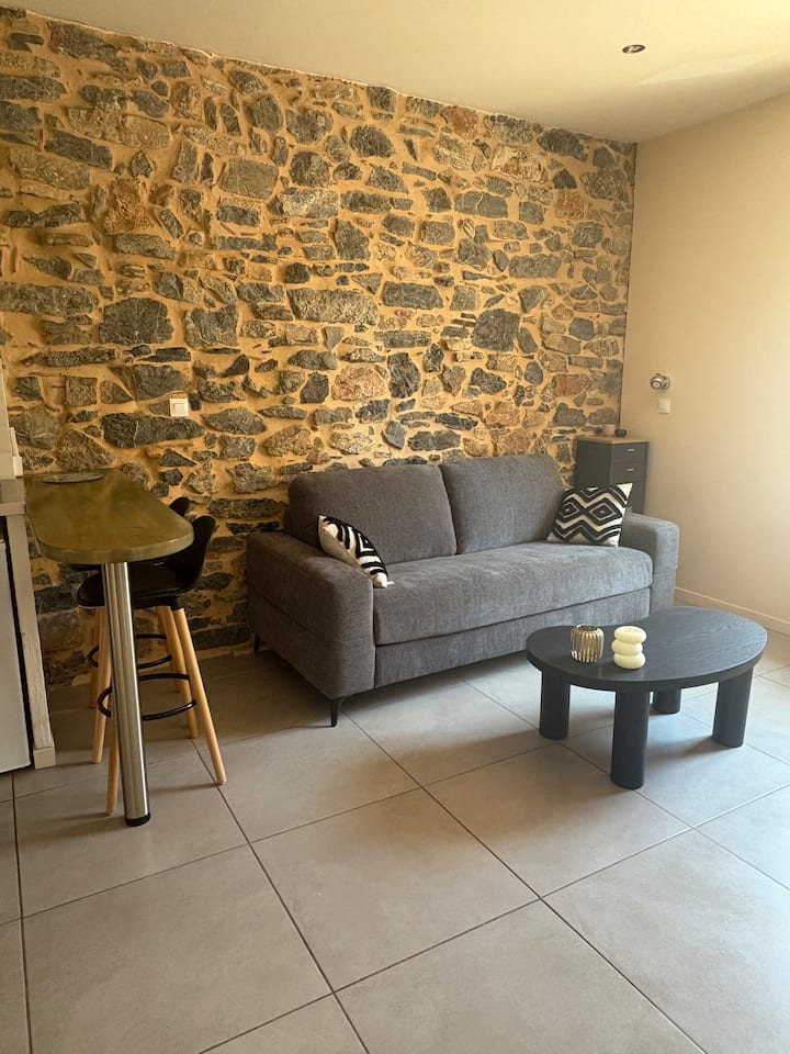 Studio Cosy En Pierre - Climatisé - Port-la-Nouvelle