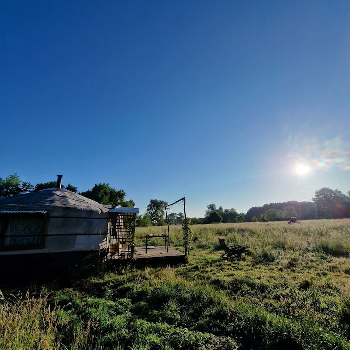 Gezellige Yurt 'Haardpeer' - Westerlo