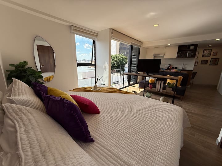 Loft Nuevo Con Balcón/ Centro De Gdl/ Facturamos - Guadalajara