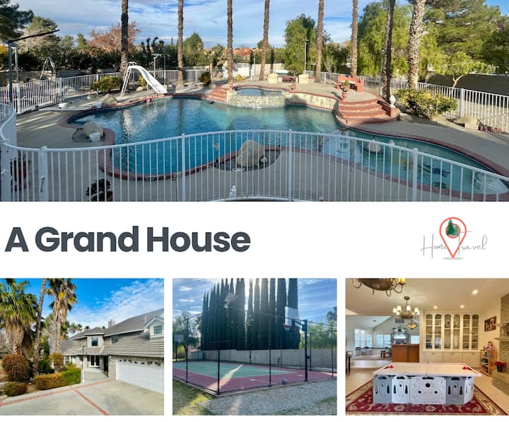 Grand House W/ Pool And Basketball Court - Palmdale
