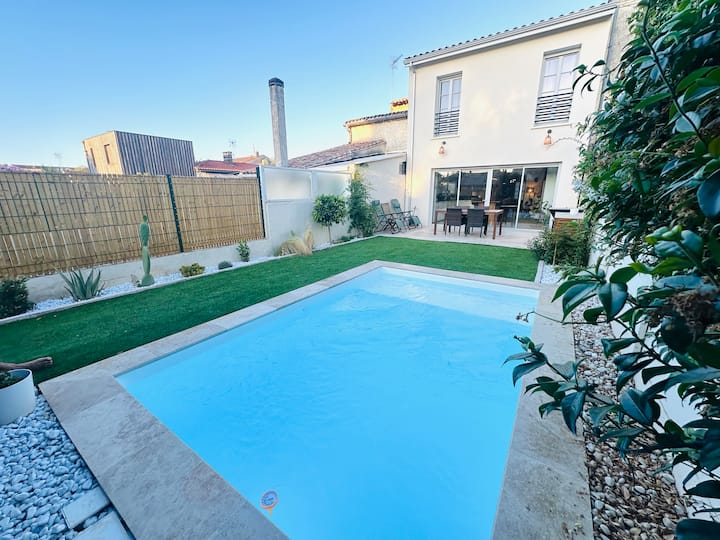 Maison Avec Piscine Chauffée, Parking, Wifi - Saint-Émilion