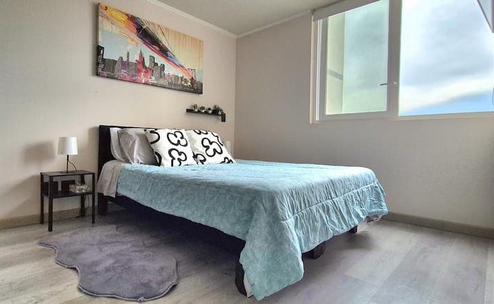 Lindo Depto. Full Equipado A Pasos Del Metro - El Bosque, Chile