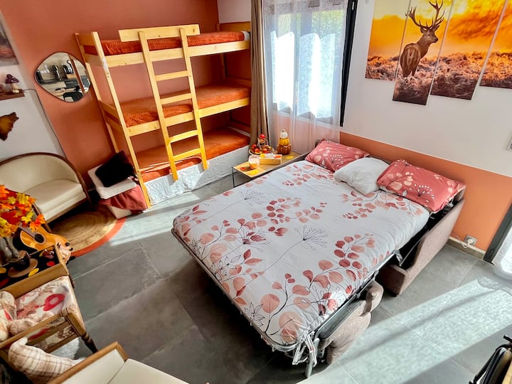 Cosy, Peaceful Studio With Garden + Parking, Briançon - Hautes-Alpes
