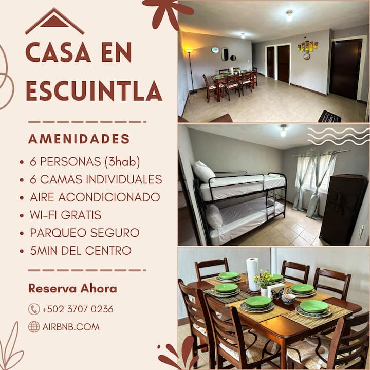 Vivienda Privada, Centrica, 5 Min Del Centro - Escuintla
