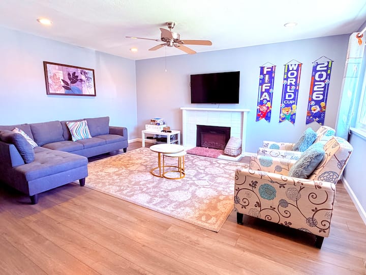 Modern Walk-to-everything 4br 3ba + Double Masters - Fremont, CA
