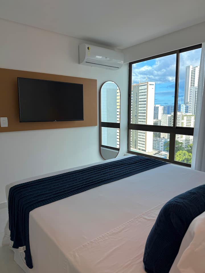 Flat Próx. Praia De Boa Viagem E Aero– 6x S/ Juros - Recife