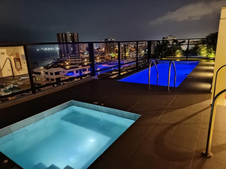 Dep. Frente Al Mar (Piscina Y Jacuzzi) - Manta